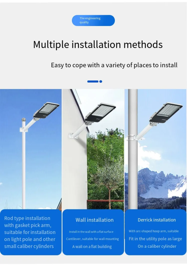 how to install led street light