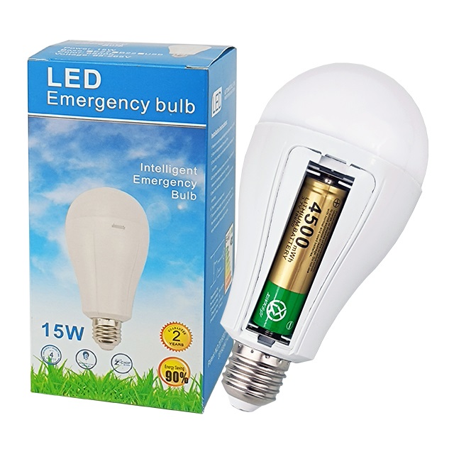 emergency led bulbs with 2 pieces 18650 batteries